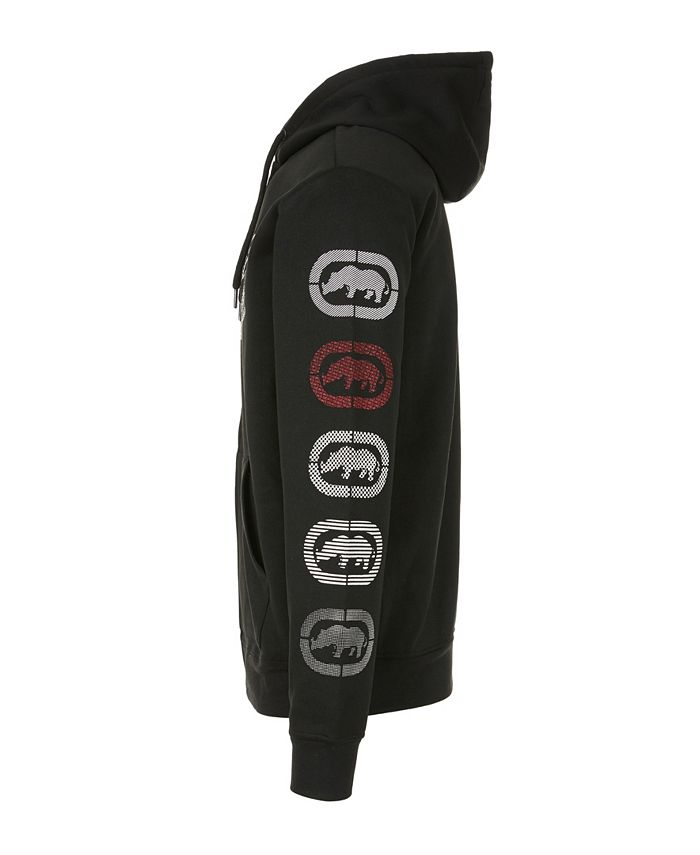 Ecko Unltd Men's Ecko Zip Up Hoodie with Vert Rhino Repeat - Macy's