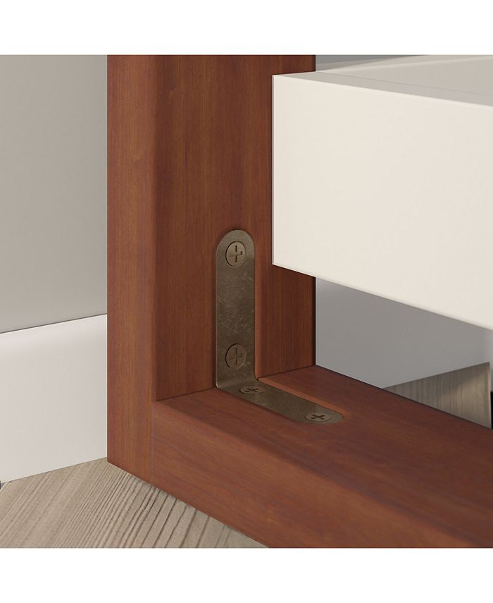 Kathy Ireland Home by Bush Furniture Voss Console Table with Shelves ...