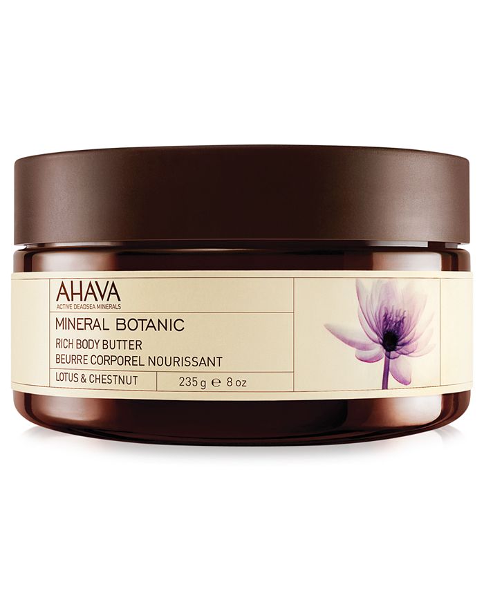 Ahava Lotus & Chestnut Mineral Botanic Rich Body Butter, 8 oz - Macy's