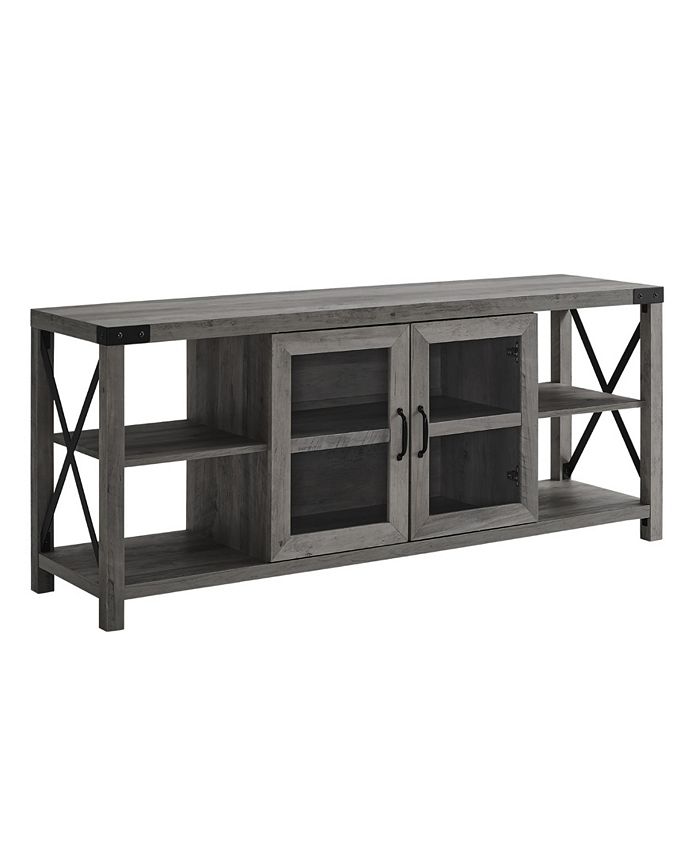 Walker Edison 60" Farmhouse Metal X TV Stand - Macy's