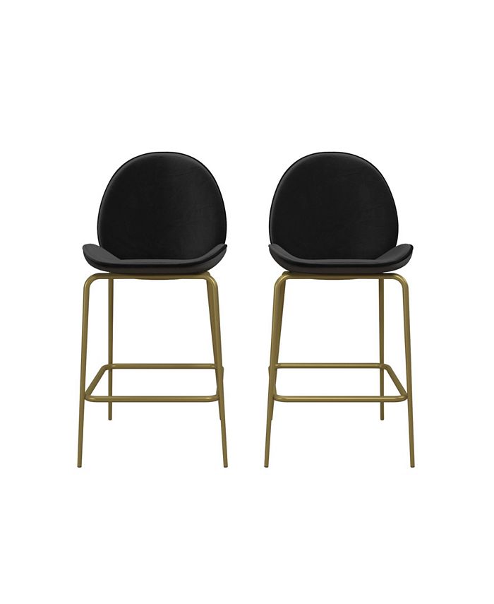 CosmoLiving By Cosmopolitan Astor Upholstered Counter Stool - Macy's