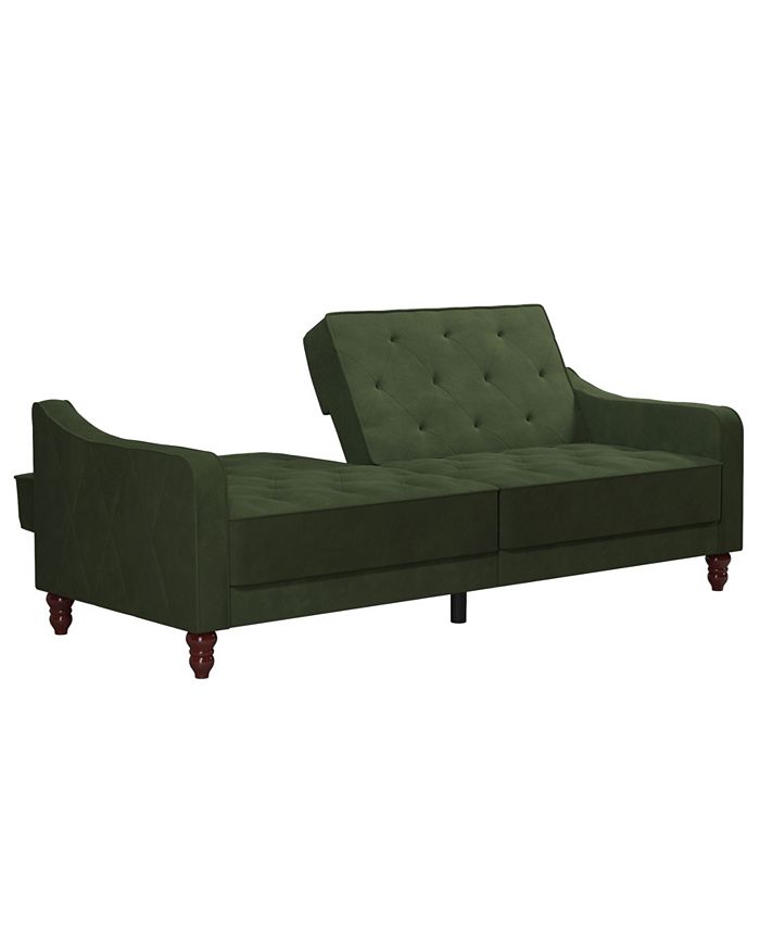 Novogratz Collection Vintage-Like Tufted Split Back Futon - Macy's