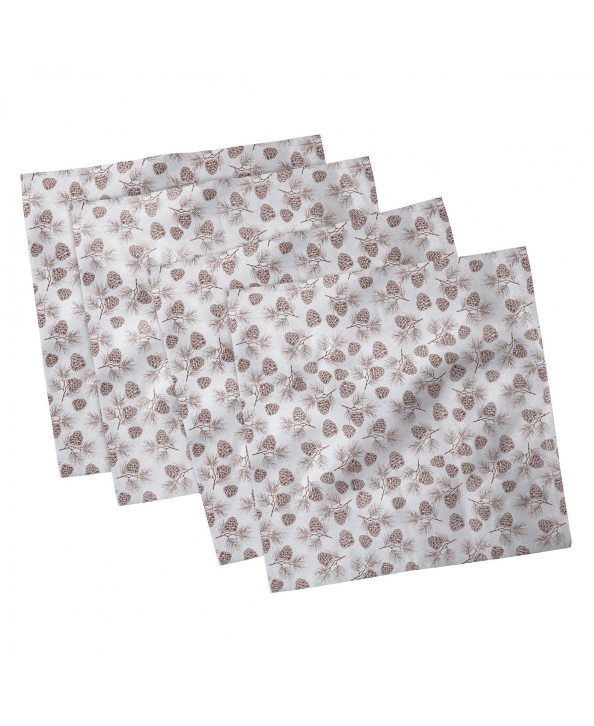 Click here for Ambesonne Pine Cone Set of 4 Napkins  12 x 12 - Mu... prices