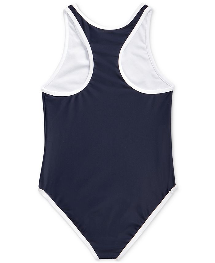 Polo Ralph Lauren Little Girls Swim Bear One-Piece Swimsuit - Macy's