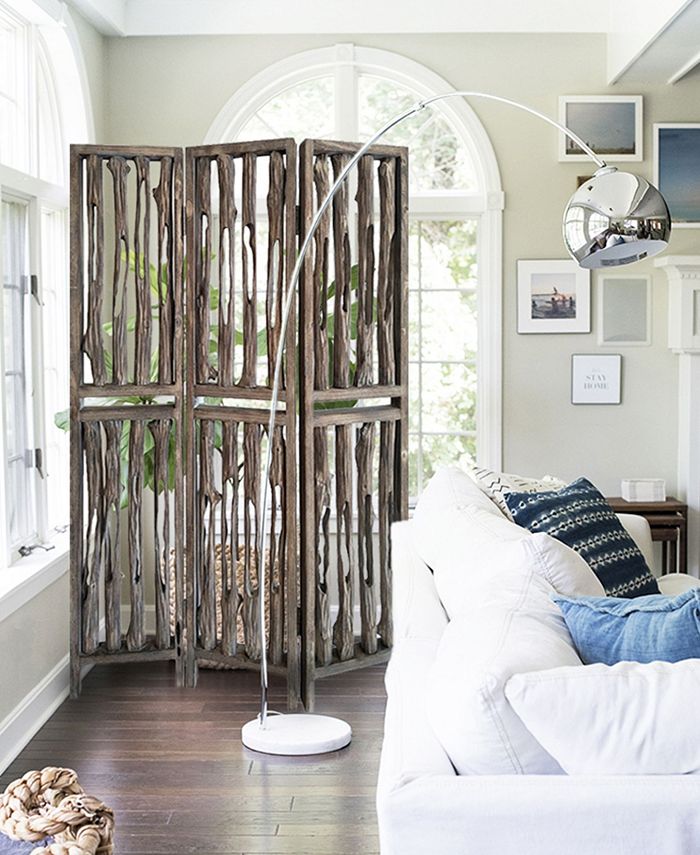 Screen Gems Handcrafted Rustic 3 Panel Wrightwood Screen - Macy's