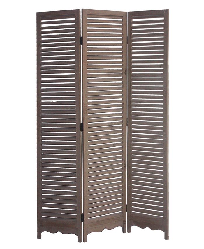 Screen Gems Vintage-like 3 Panel Tuscan Screen - Macy's