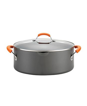 Rachael Ray Hard-Anodized 8 Qt. Covered Pasta Pot - Macy's