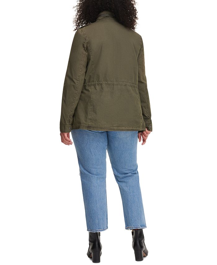 Levi's Trendy Plus Size Cotton Utility Jacket - Macy's