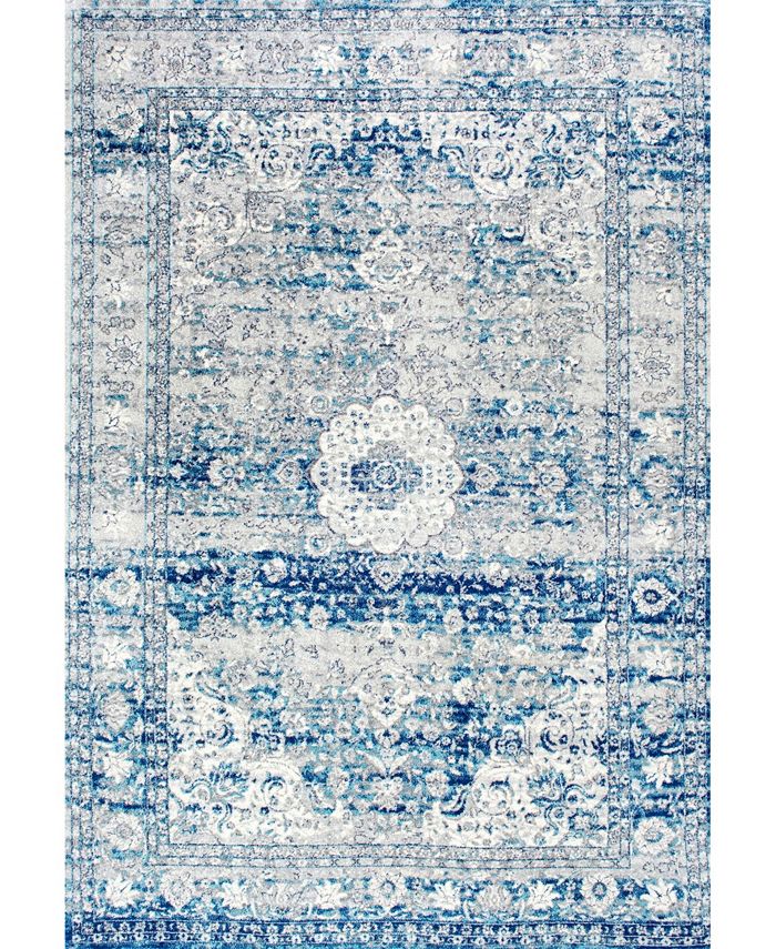 nuLoom Bodrum Medallion Lela Mist 4' x 6' Area Rug - Macy's
