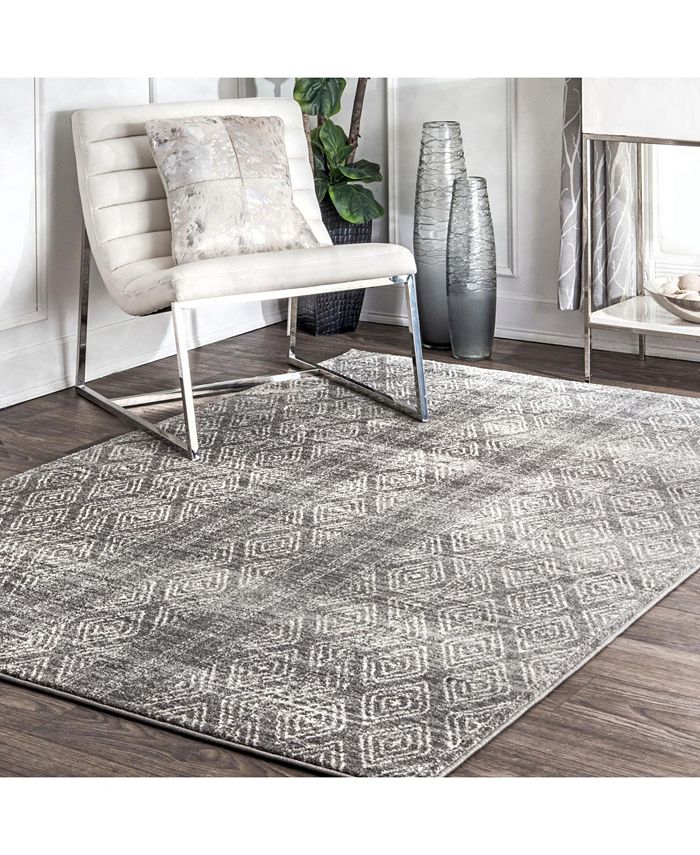 nuLoom Bodrum Sarina Diamonds 5' x 7'5" Area Rug - Macy's