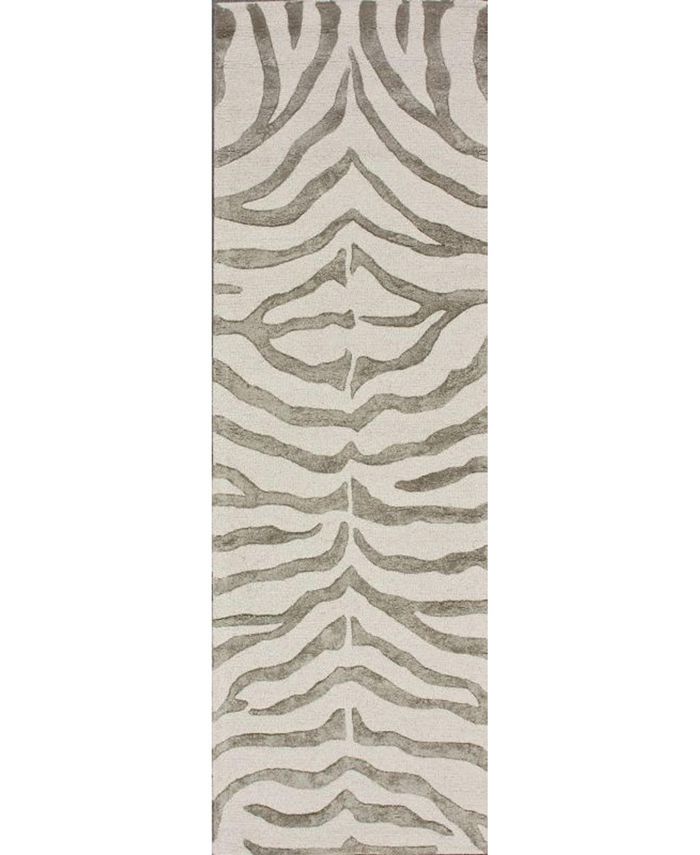 nuLoom Feral Hand Tufted Plush Zebra Gray 3' x 5' Area Rug & Reviews ...