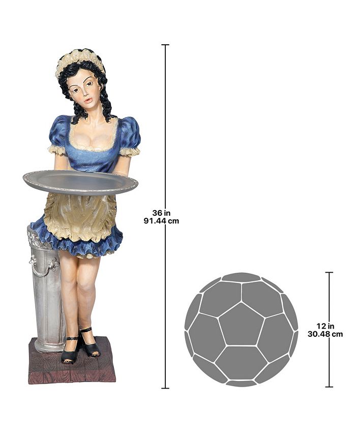 Design Toscano Genevieve, the Buxom French Maid Server - Macy's