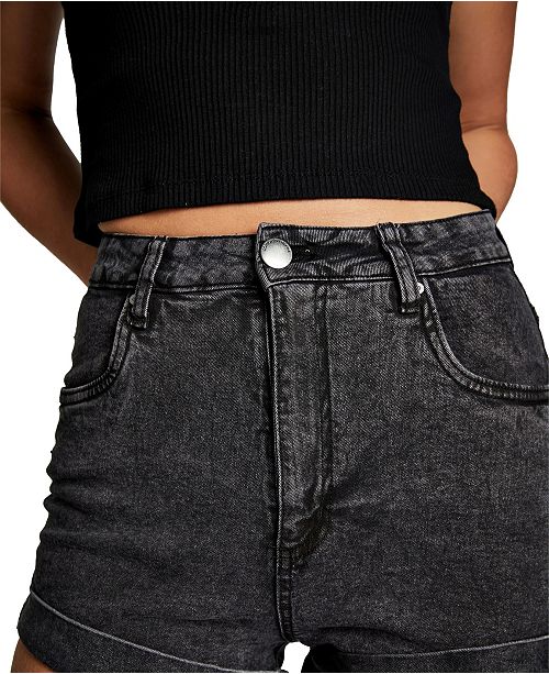 COTTON ON High Rise Classic Stretch Denim Shorts & Reviews - Shorts ...