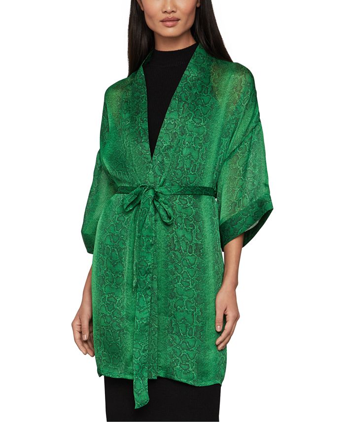 BCBGMAXAZRIA Snake-Embossed Kimono - Macy's