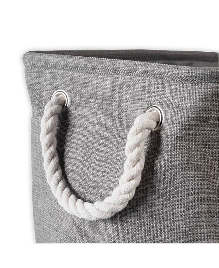 Design Imports Variegated Polyester Storage Bin - Macy's