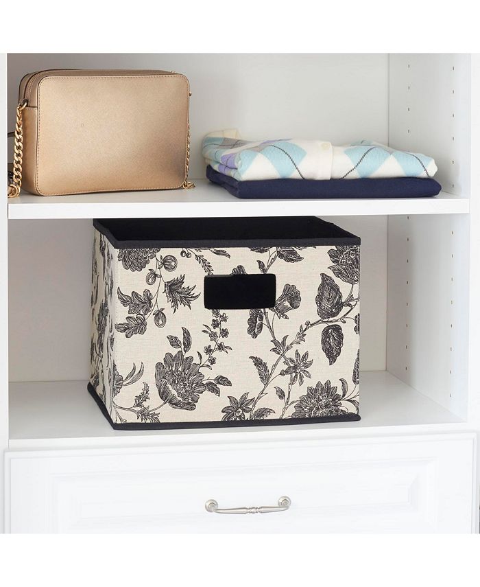 Household Essentials Deluxe Open Storage Bin with Cutout Handles - Macy's