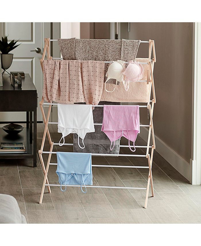 Household Essentials Large Folding Clothes Drying Rack - Macy's