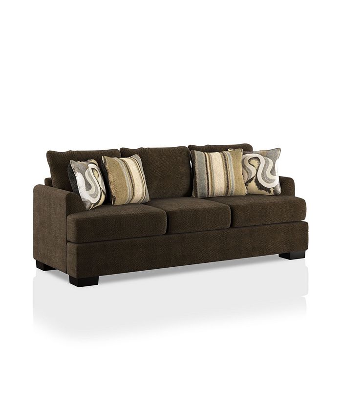 Furniture of America Korona Upholstered Sofa - Macy's