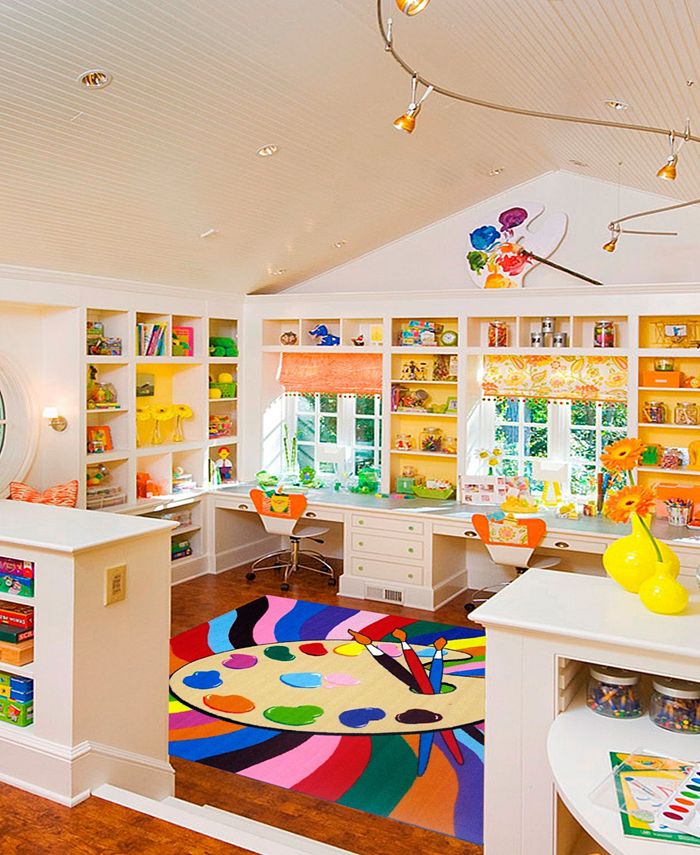 Fun Rugs Fun Time Painting Time 19" x 29" Area Rug - Macy's