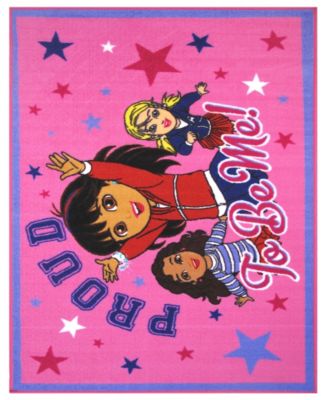 Fun Rugs Dora Proud To Be Me 19" x 29" Area Rug - Macy's