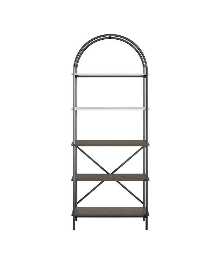 CosmoLiving by Cosmopolitan Vivienne 5 Shelf Bookcase - Macy's