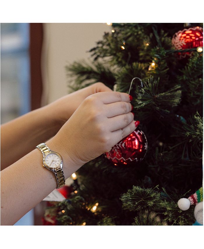 Bulova Women's Two-Tone Stainless Steel Bracelet Watch 28mm 98L217 - Macy's