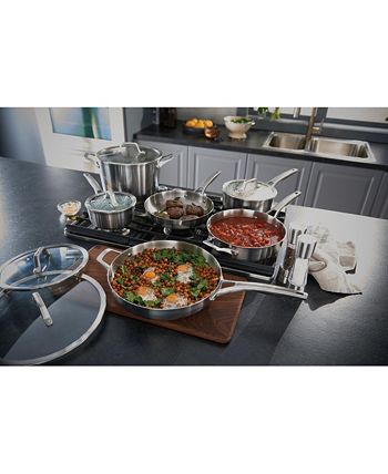 Calphalon Premier Stainless Steel Cookware Set, 11 Piece - Macy's