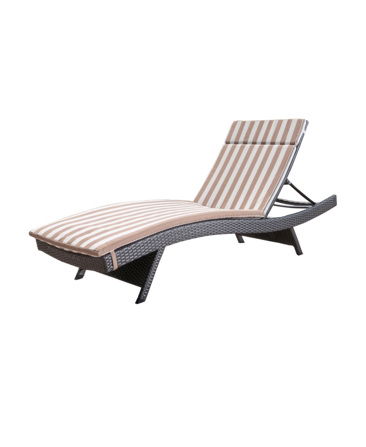 Click here for Noble House Salem Outdoor Chaise Lounge with Strip... prices