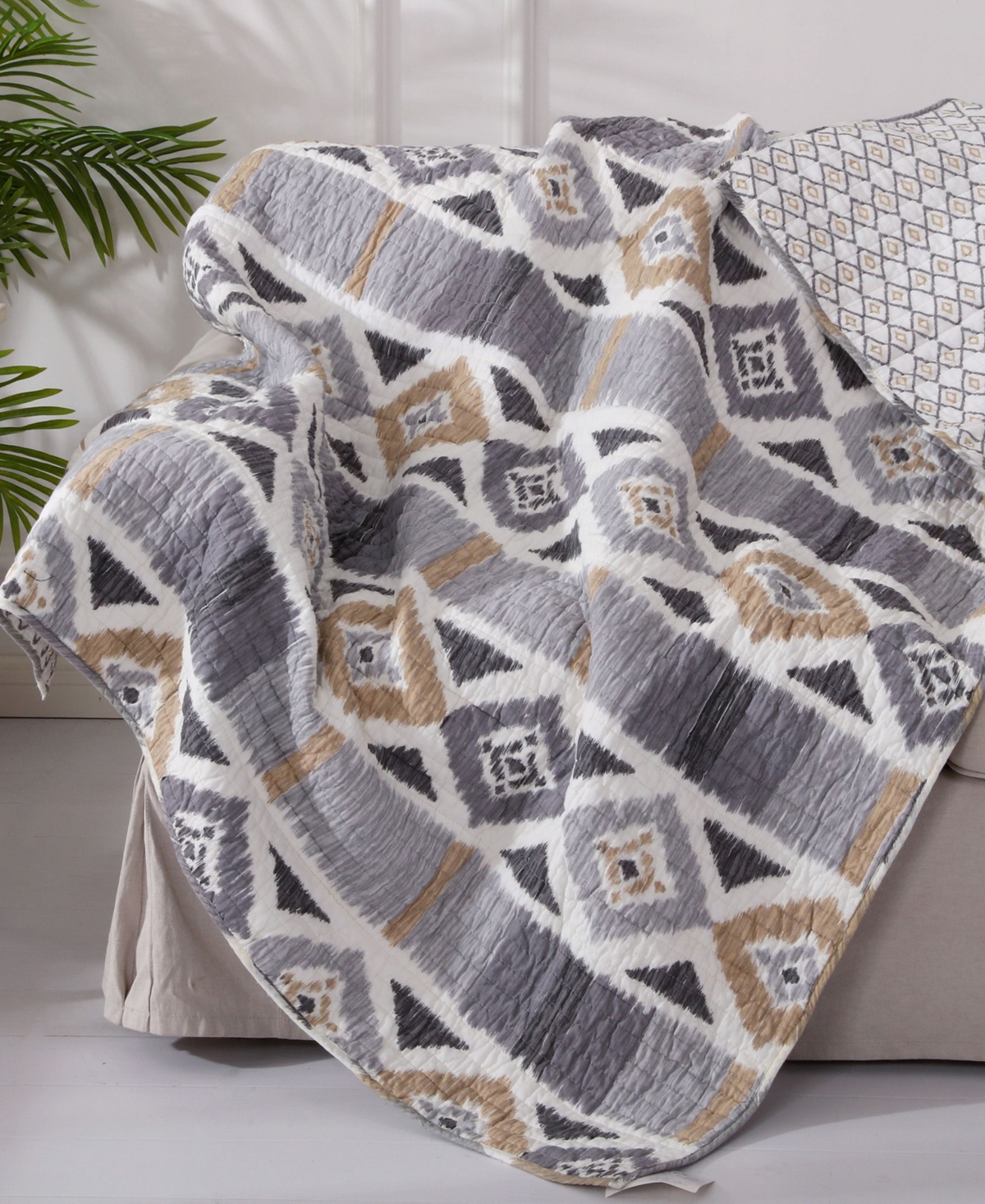 Click here for Levtex Santa Fe Reversible Quilted Throw  50 x 60... prices