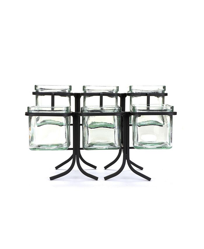 Mind Reader 6 Compartment 2 Tier Condiment Server Jar Stand - Macy's