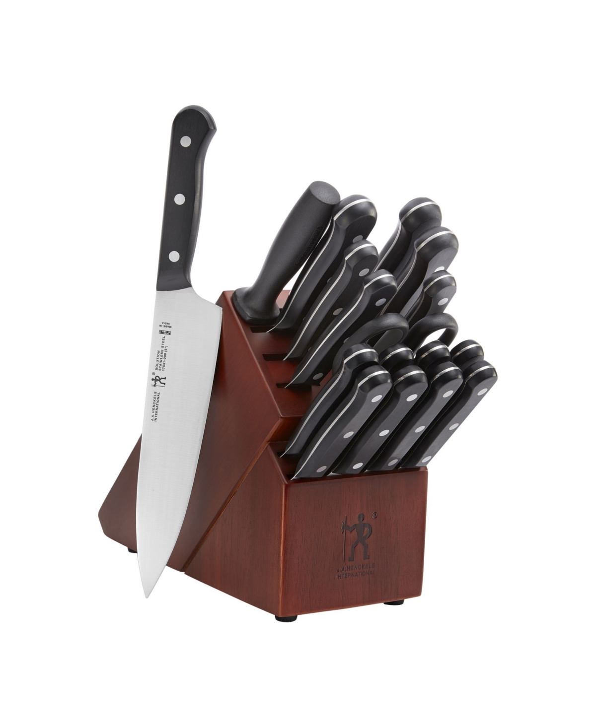 Click here for Henckels Solution 18 Piece Knife Block Set - Brown prices