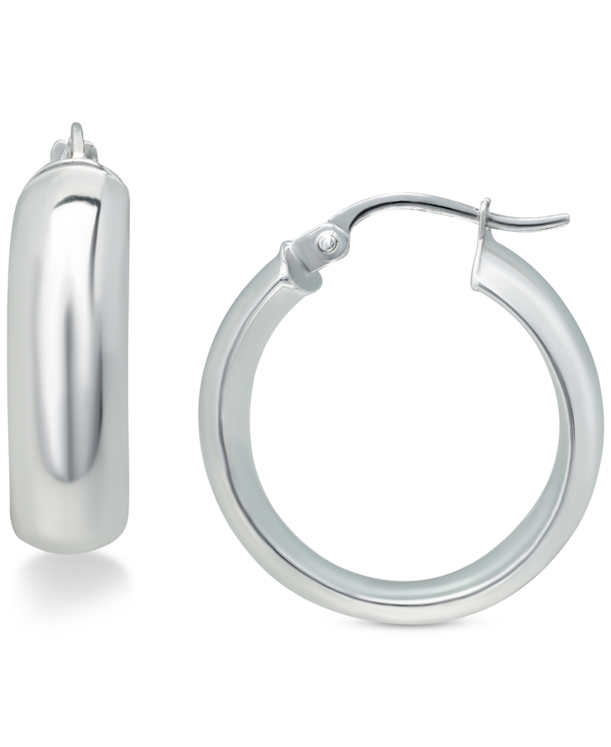 Click here for Giani Bernini Small Chunky Sterling Silver Hoop  3... prices