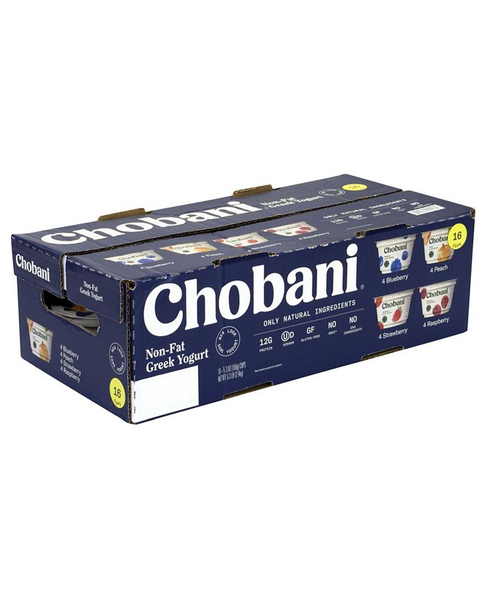 Chobani Greek Yogurt Variety Pack, 16 Count - Macy's
