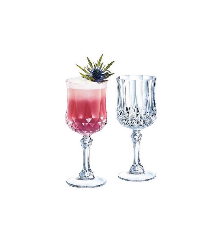 Longchamp Cristal D’Arques Wine Glasses 5.5 oz 4 Piece Set - Macy's