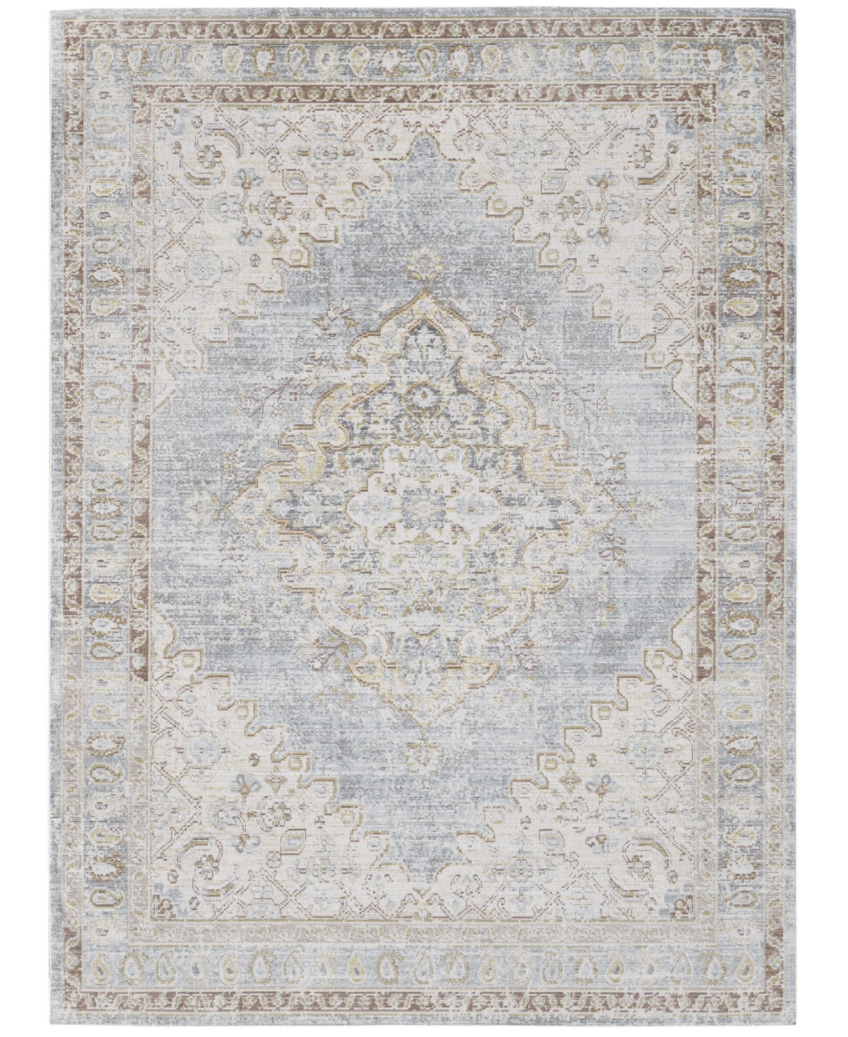 Click here for Amer Rugs Century Cen-11 Gray/Ivory 26 x 8 Runner... prices
