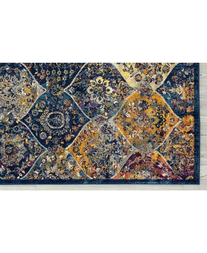 Amer Rugs Manhattan MAN-40 Multi 7'6" x 9'6" Area Rug - Macy's