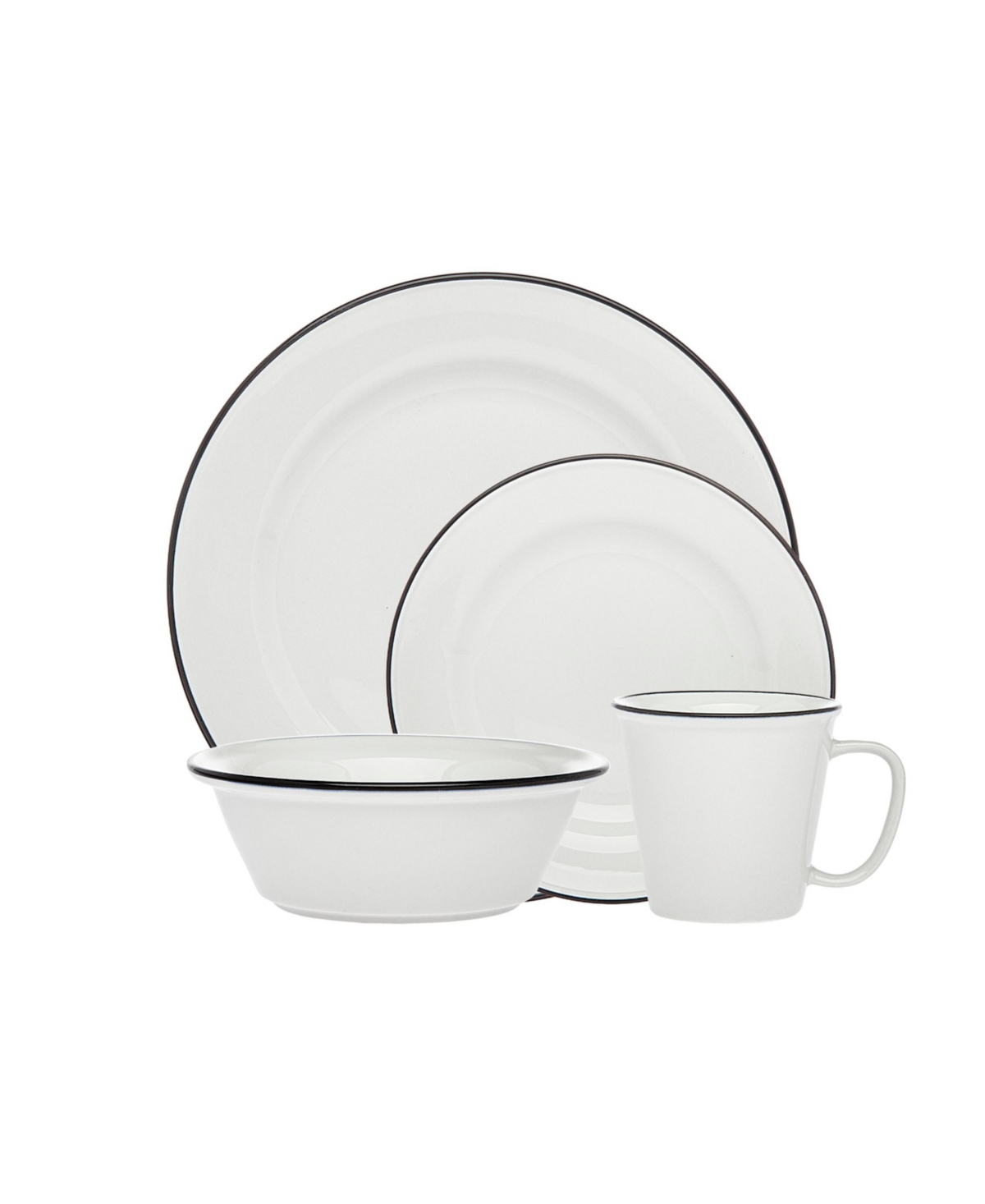 Click here for Godinger Bistro Black Band 16-pc Porcelain Dinnerw... prices