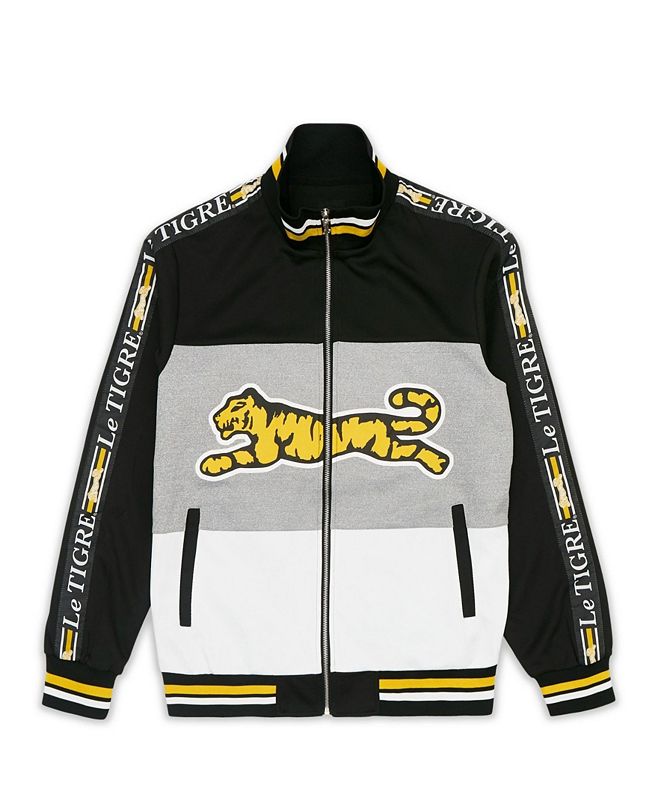 Le Tigre Men's New Tri Color Track Jacket & Reviews - Coats & Jackets ...