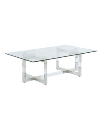 Chintaly Yasmin Glass and Acrylic Cocktail Table - Macy's