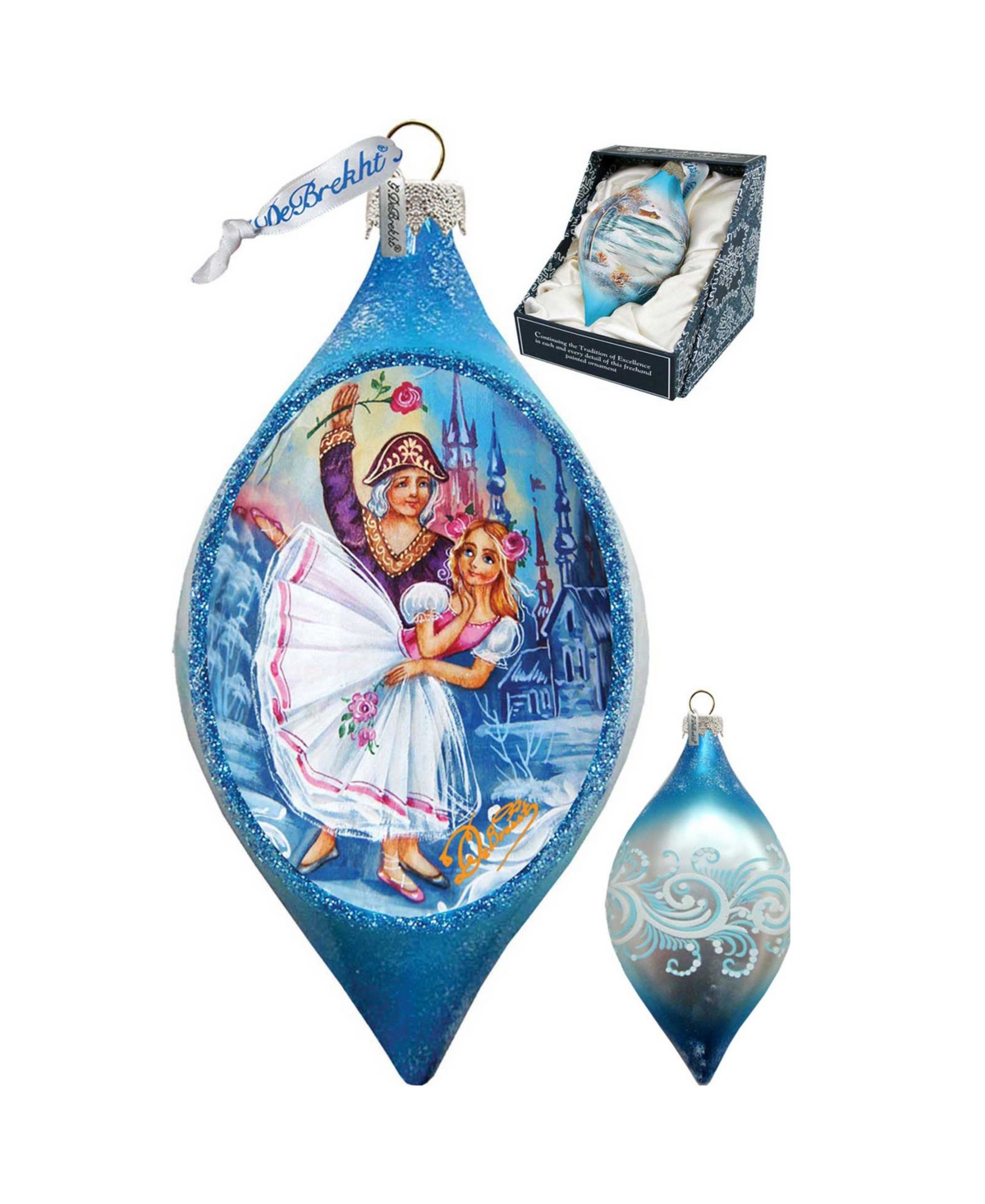 Click here for G.DeBrekht Nutcracker Dance Drop Glass Ornament -... prices