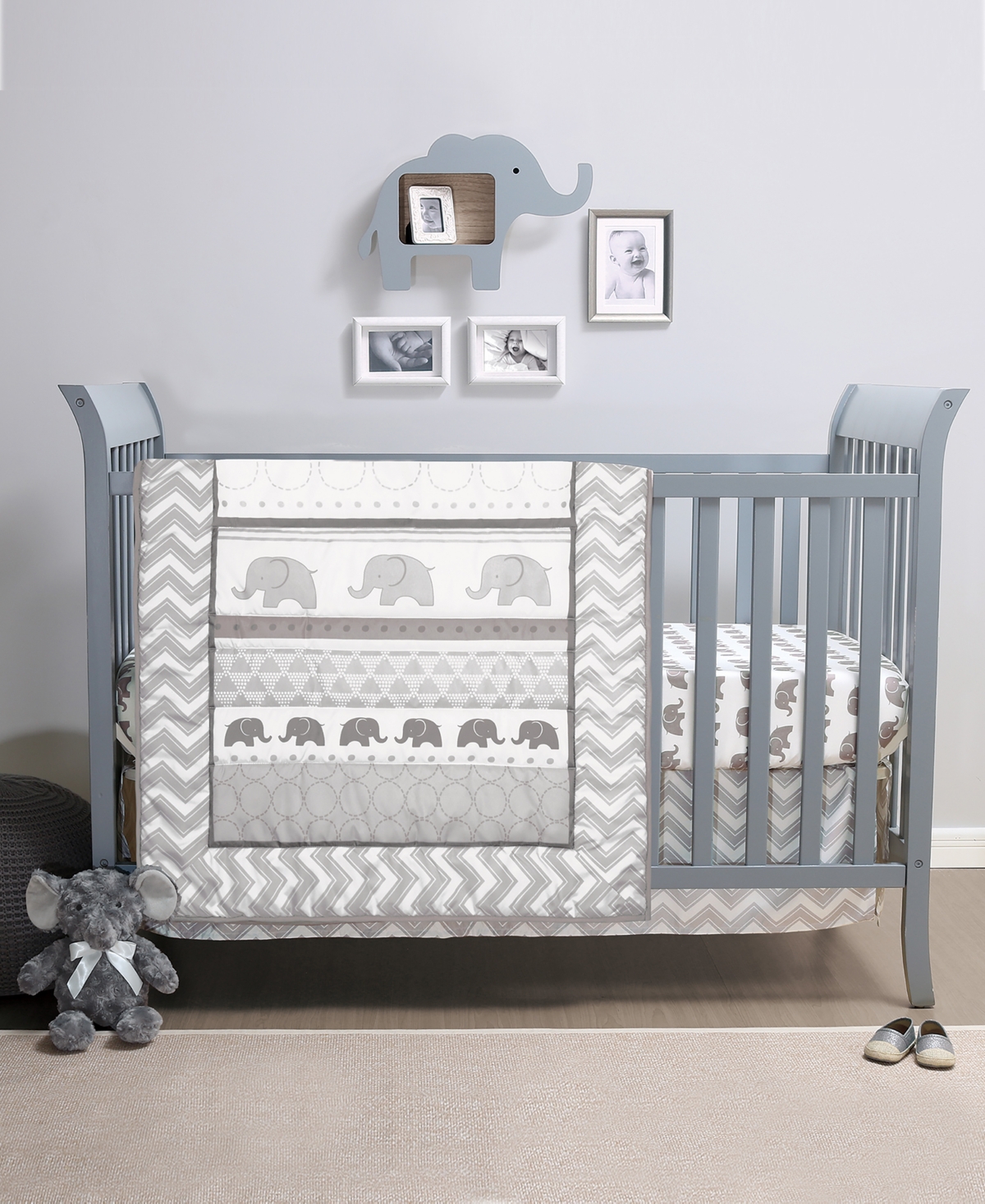Click here for The Peanutshell Elephant Walk 3 Piece Baby Nursery... prices