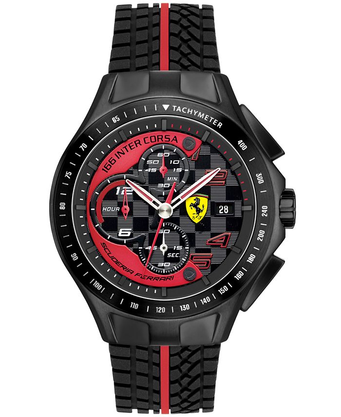 Ferrari Scuderia Watch, Men's Chronograph Race Day Red and Black ...