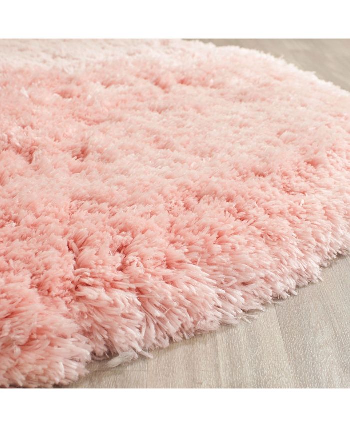 Safavieh Arctic Shag Sg270 Pink 5' x 5' Round Area Rug - Macy's