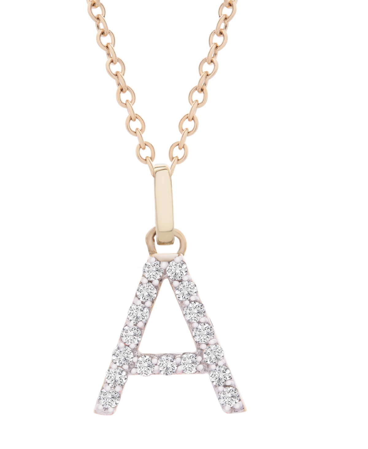 Click here for Diamond Initial Pendant Necklace (1/10 ct. t.w.) i... prices