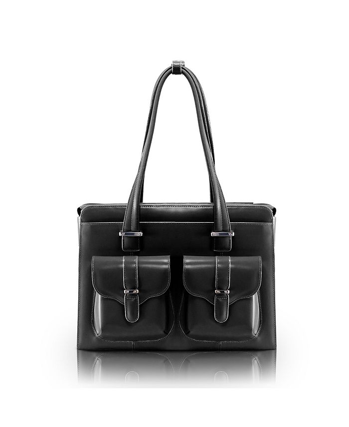 McKlein Alexis Leather Laptop Briefcase - Macy's