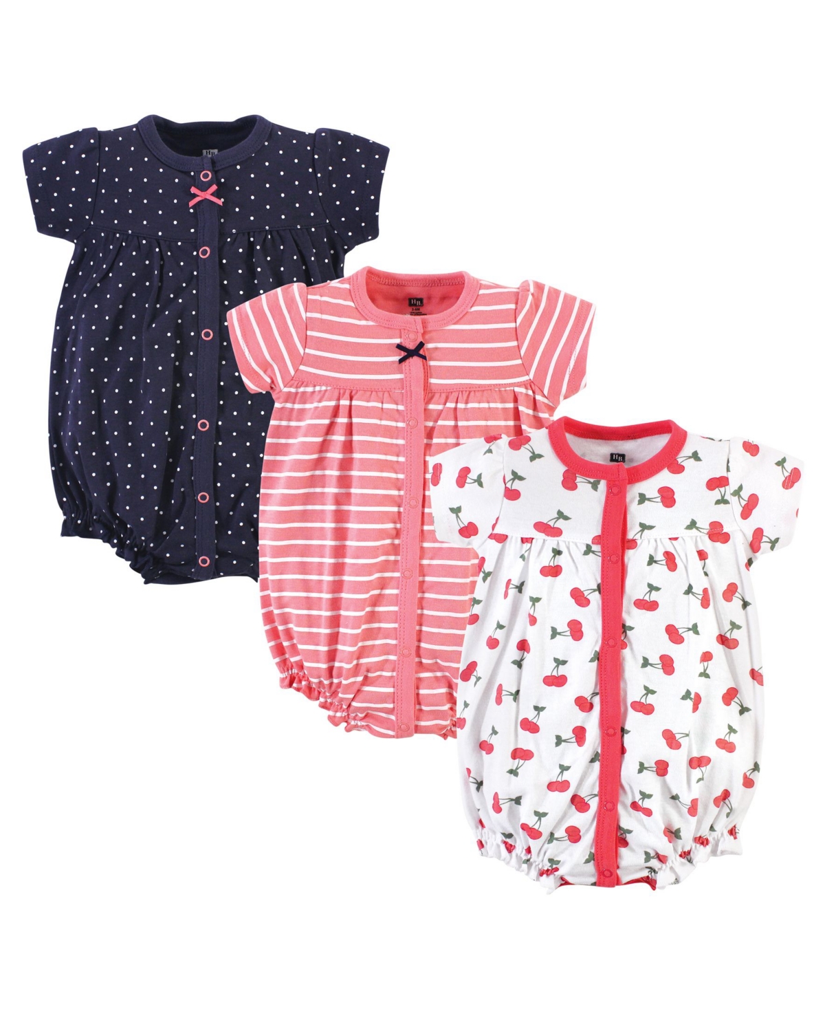 Click here for Hudson Baby Baby Girls Hudson Cotton Rompers - Lit... prices