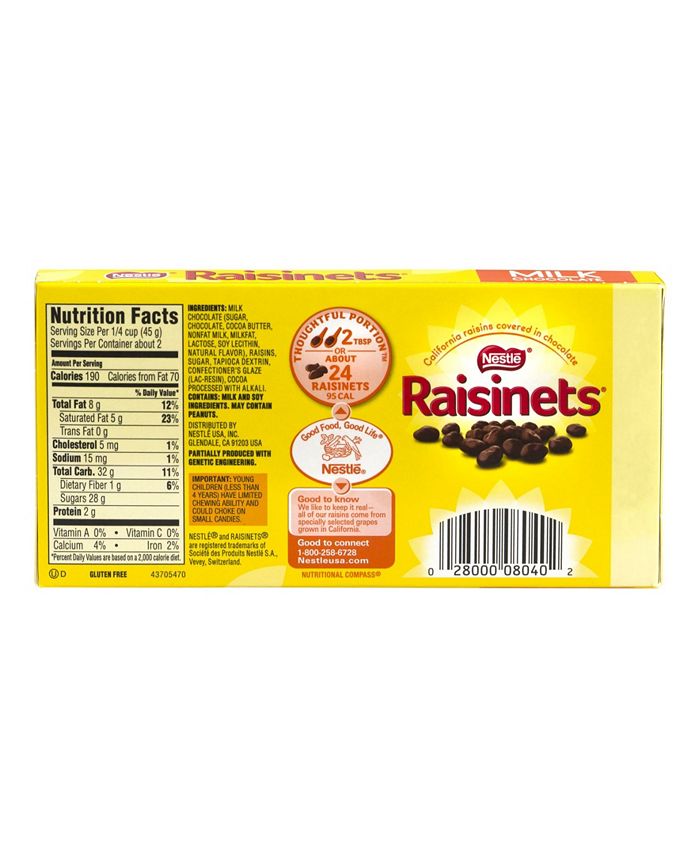 Raisinets Nestle Raisinets Boxes, 3.5 oz, 15 Count - Macy's