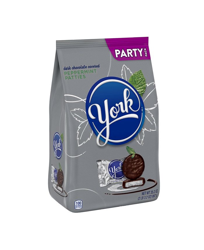 Hershey's York Dark Chocolate Peppermint Patties Candy, 35.2 oz - Macy's