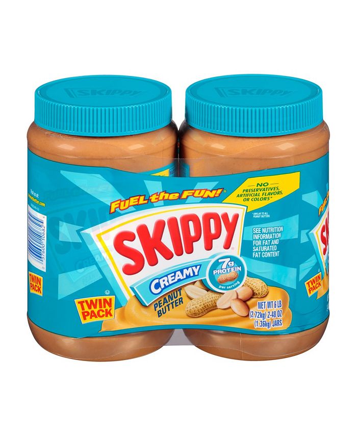 Skippy Creamy Peanut Butter Jars, 48 oz, 2 Pack - Macy's