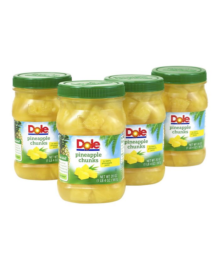 Dole Pineapple Chunks in Juice, 20 oz, 4 Count - Macy's